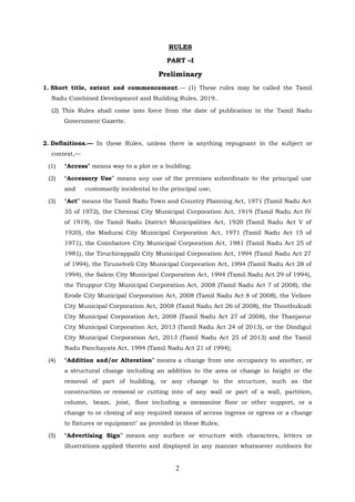 Tn combined development_building_rules_2019 | PDF