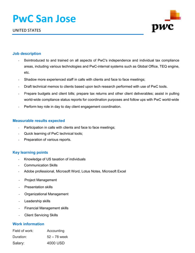 USA - PwC | PDF