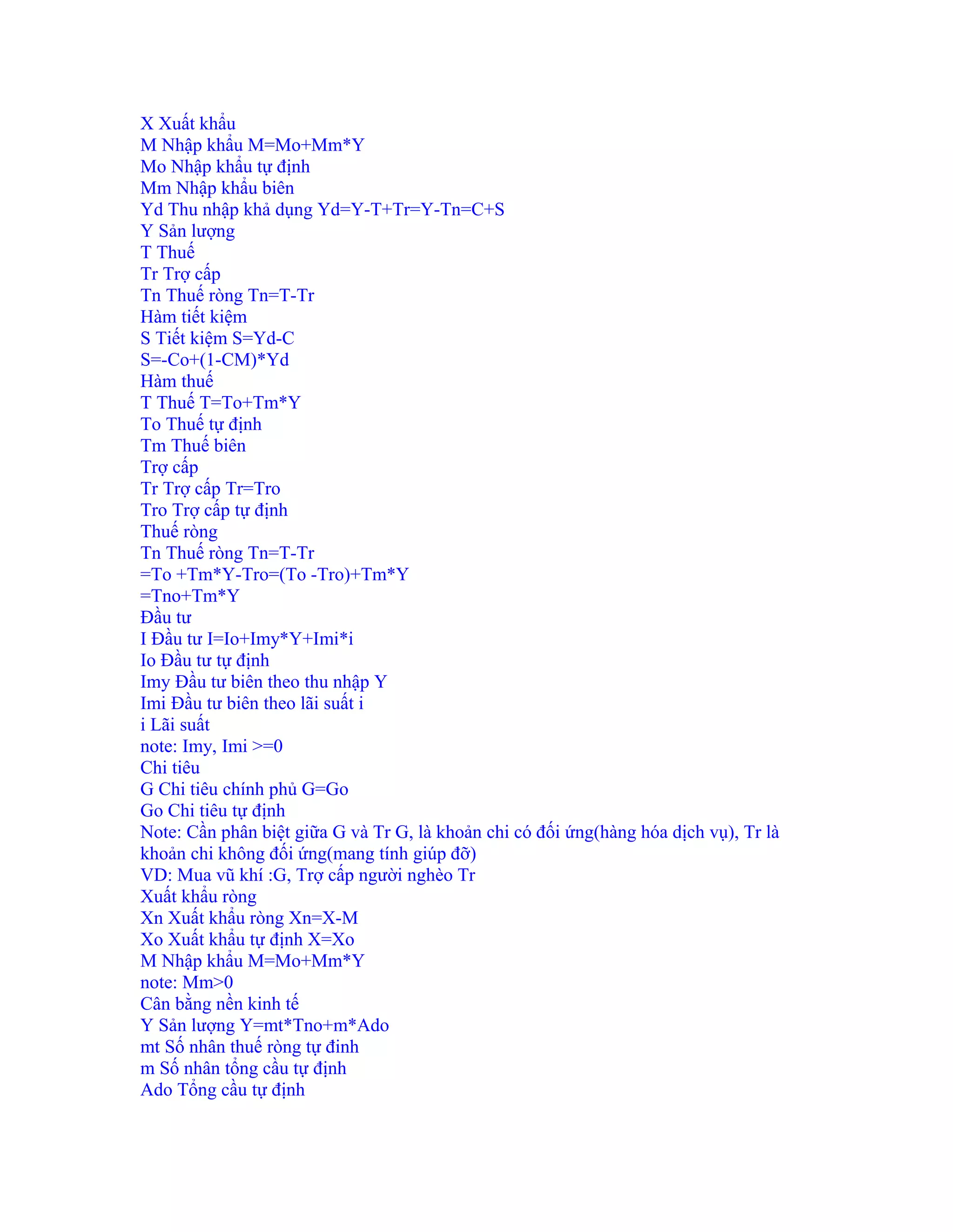 Tổng cầu và các hàm tổng cầu | DOC