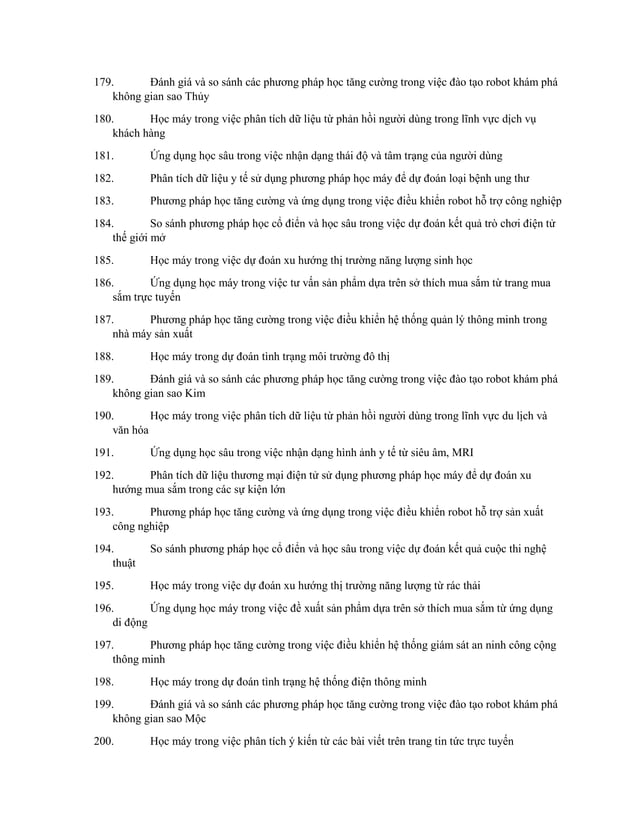 Tổng Hợp 200 Đề Tài Tiểu Luận Môn Phương Pháp Học Đại Học, Điểm Cao | DOCX