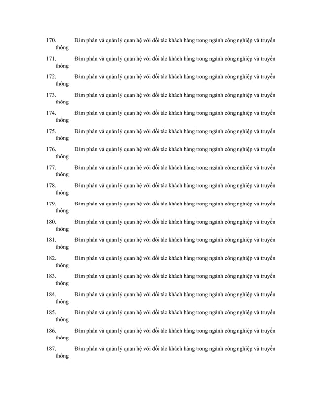 Tổng Hợp 201 Đề Tài Tiểu Luận Môn Đàm Phán Trong Kinh Doanh, Điểm Cao | DOCX