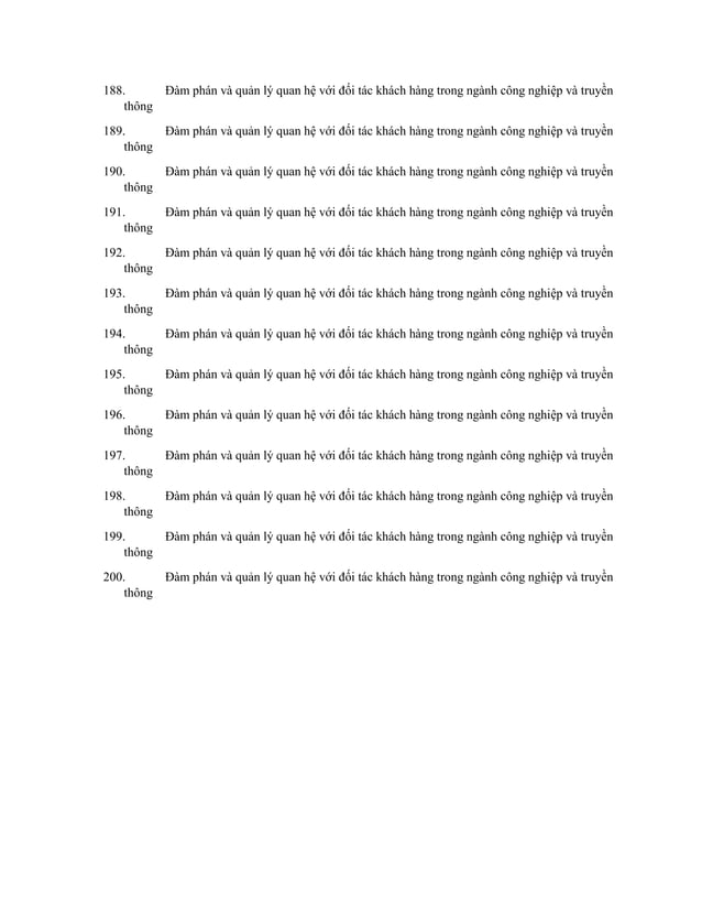 Tổng Hợp 201 Đề Tài Tiểu Luận Môn Đàm Phán Trong Kinh Doanh, Điểm Cao | DOCX