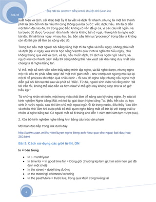 Những kiến thức tiếng Anh thú vị về giới từ, phương pháp luyện nghe và tiếng Anh giao tiếp (bài ...