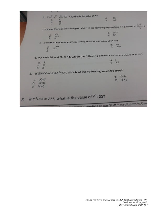 Tổng hợp bộ đề thi tuyển dụng công ty Canon Vietnam.pdf | Resume ...