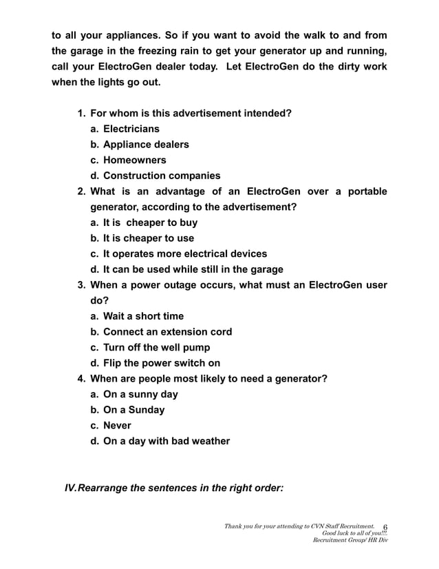 Tổng hợp bộ đề thi tuyển dụng công ty Canon Vietnam.pdf | Resume ...