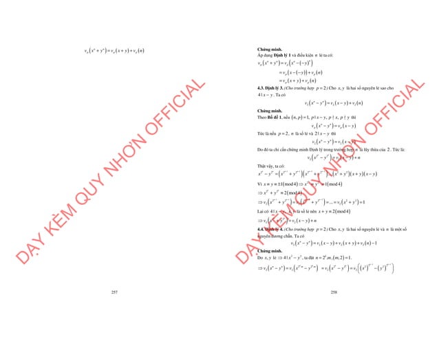 TỔNG HỢP CHUYÊN ĐỀ ĐẠT GIẢI MỘT SỐ VẤN ĐỀ SỐ HỌC TRONG CÁC KÌ THI OLYMPIC TOÁN PHỤC VỤ VIỆC BỒI ...