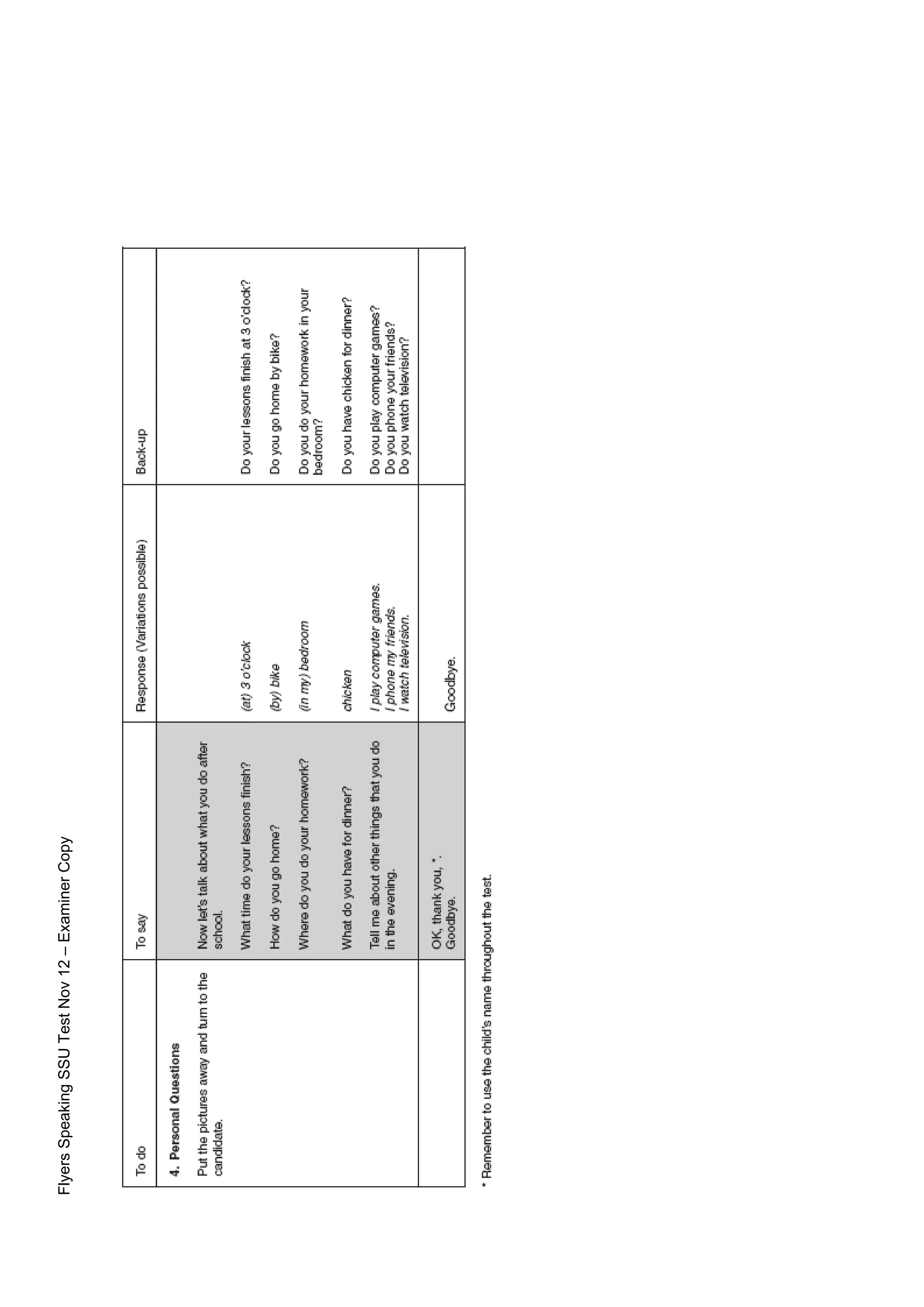 Tổng hợp đề thi flyers speaking test | PDF