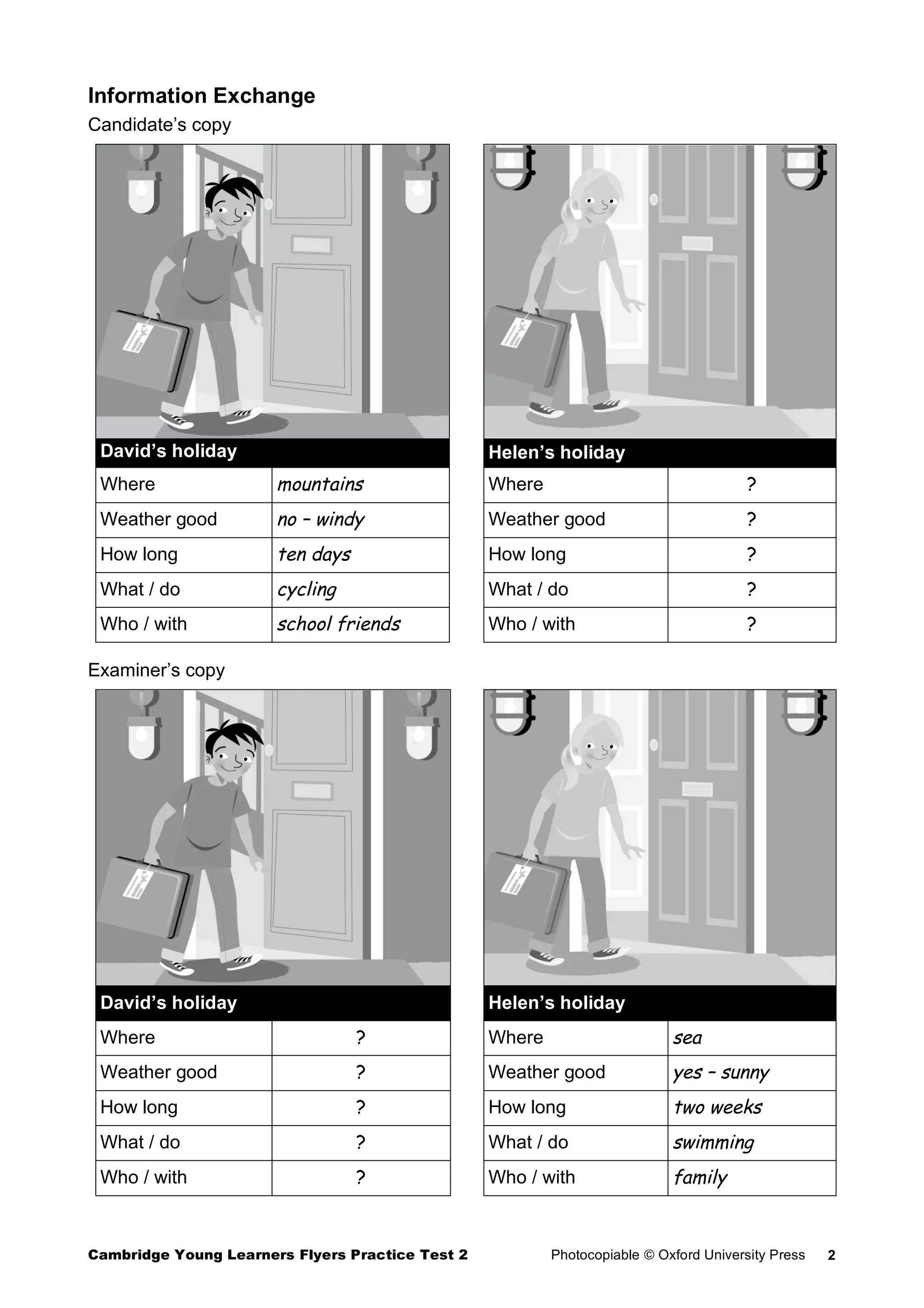 Tổng hợp đề thi flyers speaking test | PDF