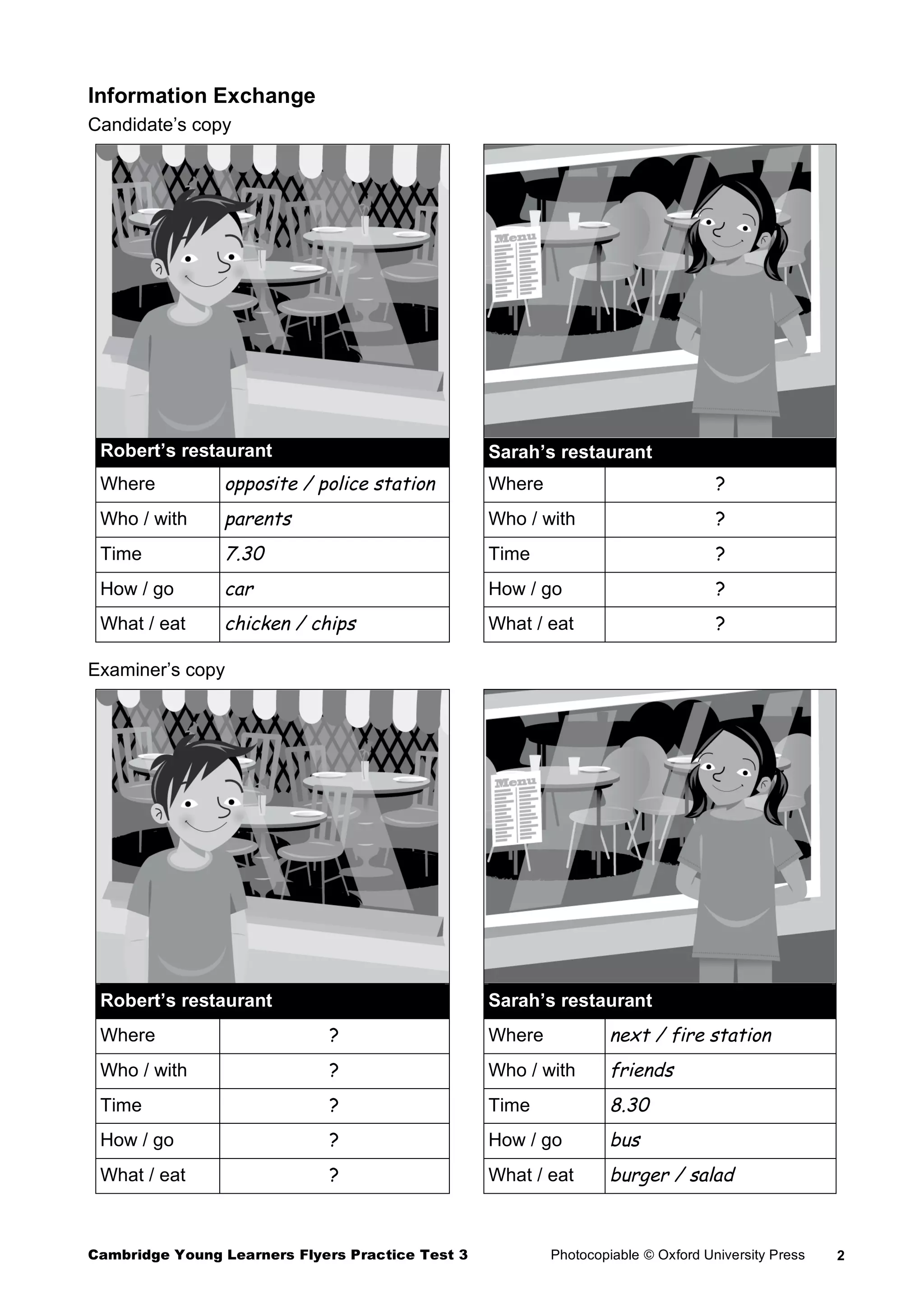 Tổng hợp đề thi flyers speaking test | PDF