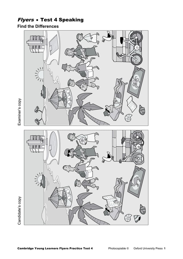 Tổng hợp đề thi flyers speaking test | PDF | Educational Assessment ...