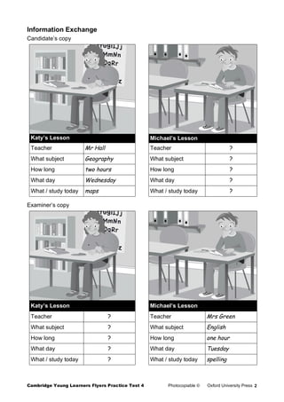 Tổng hợp đề thi flyers speaking test | PDF
