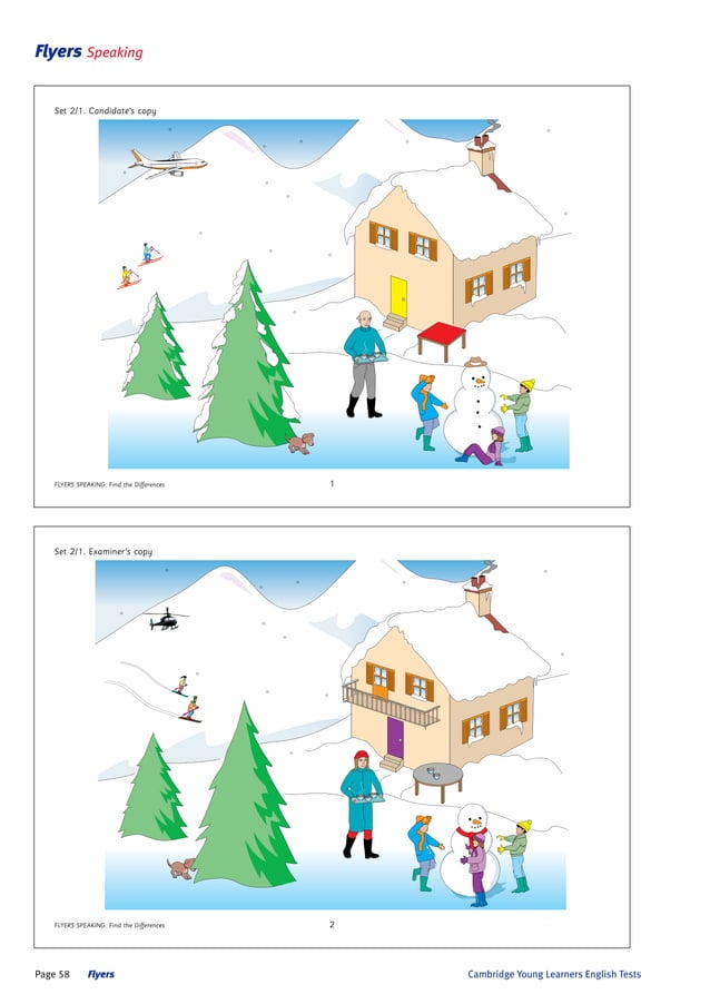 Tổng hợp đề thi flyers speaking test | PDF | Educational Assessment ...