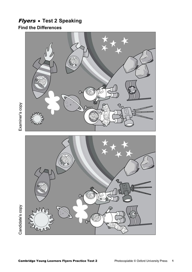 Tổng hợp đề thi flyers speaking test | PDF | Educational Assessment ...