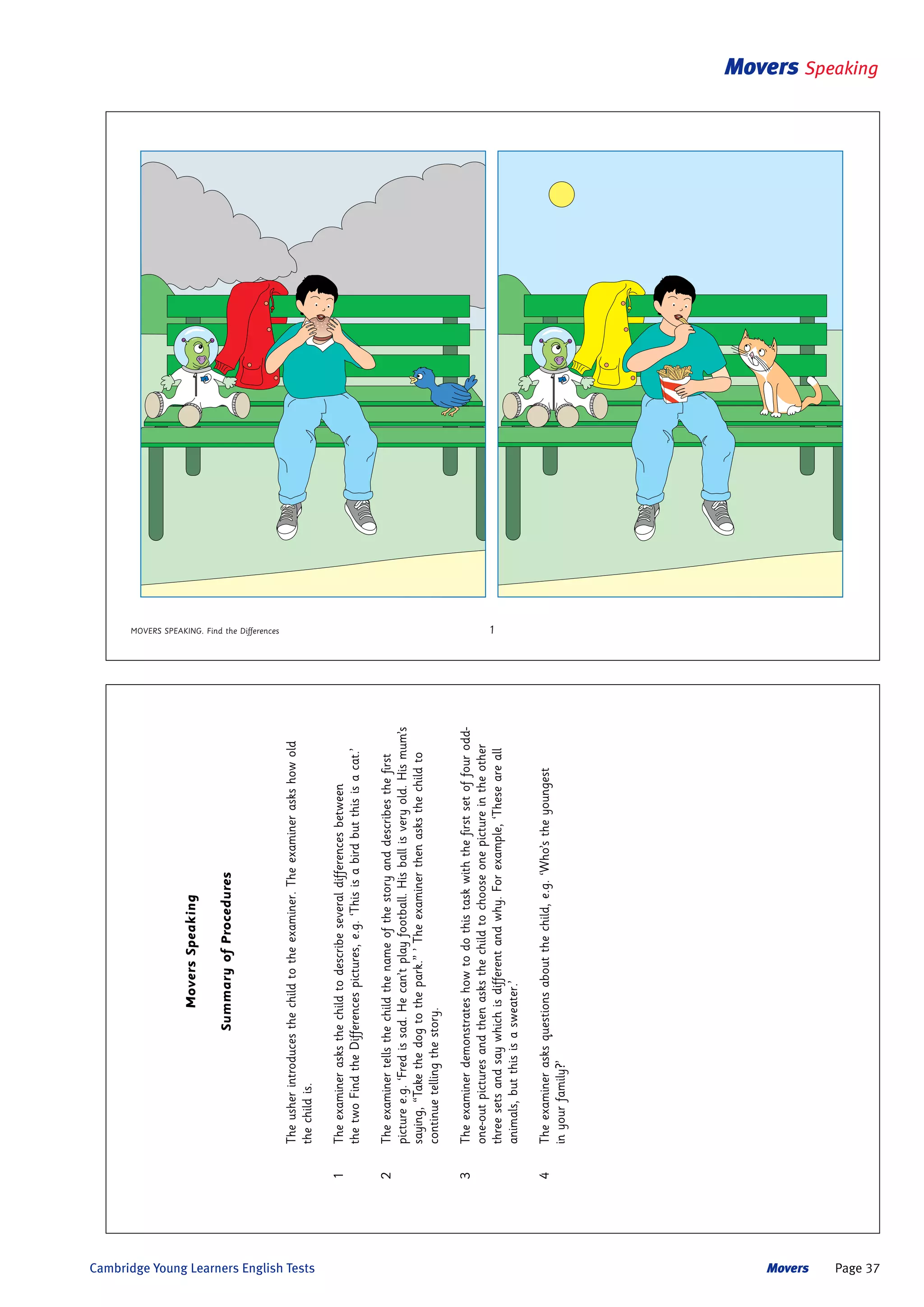 Tổng hợp đề thi movers ( reading and writing speaking-listening) | PDF