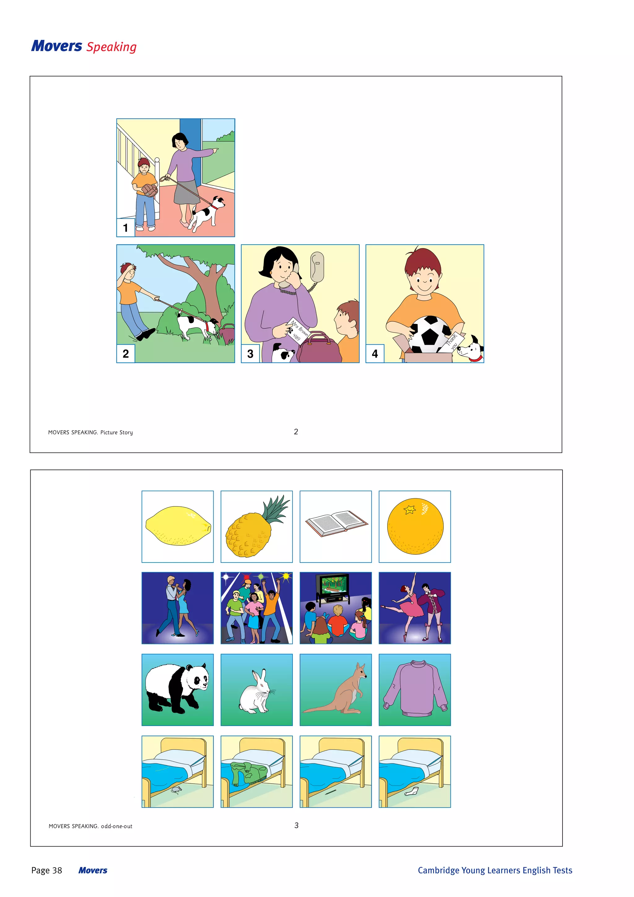 Tổng hợp đề thi movers ( reading and writing speaking-listening) | PDF