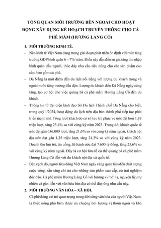 tong quan ve moi truong ben ngoai cua du an | DOCX