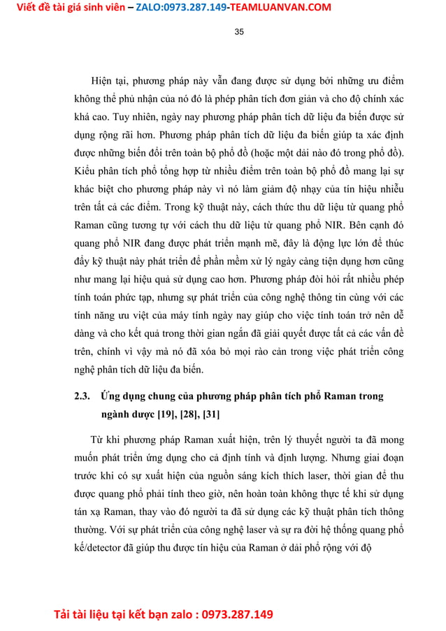 Tổng quan một số ứng dụng của quang phổ Raman trong kiểm nghiệm dược phẩm.doc