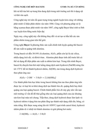 Tổng quan về bauxite và công nghệ chế biến bauxite của Việt Nam.docx
