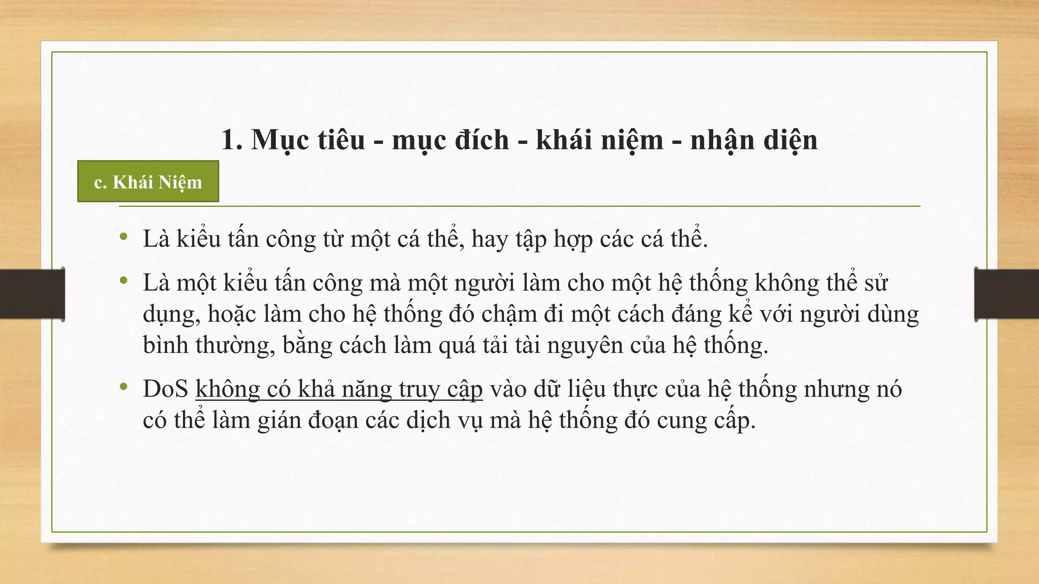 Tổng quan về DoS - DDoS - DRDoS | PPT