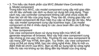 Tổng quan về struts framework, mvc | PPT
