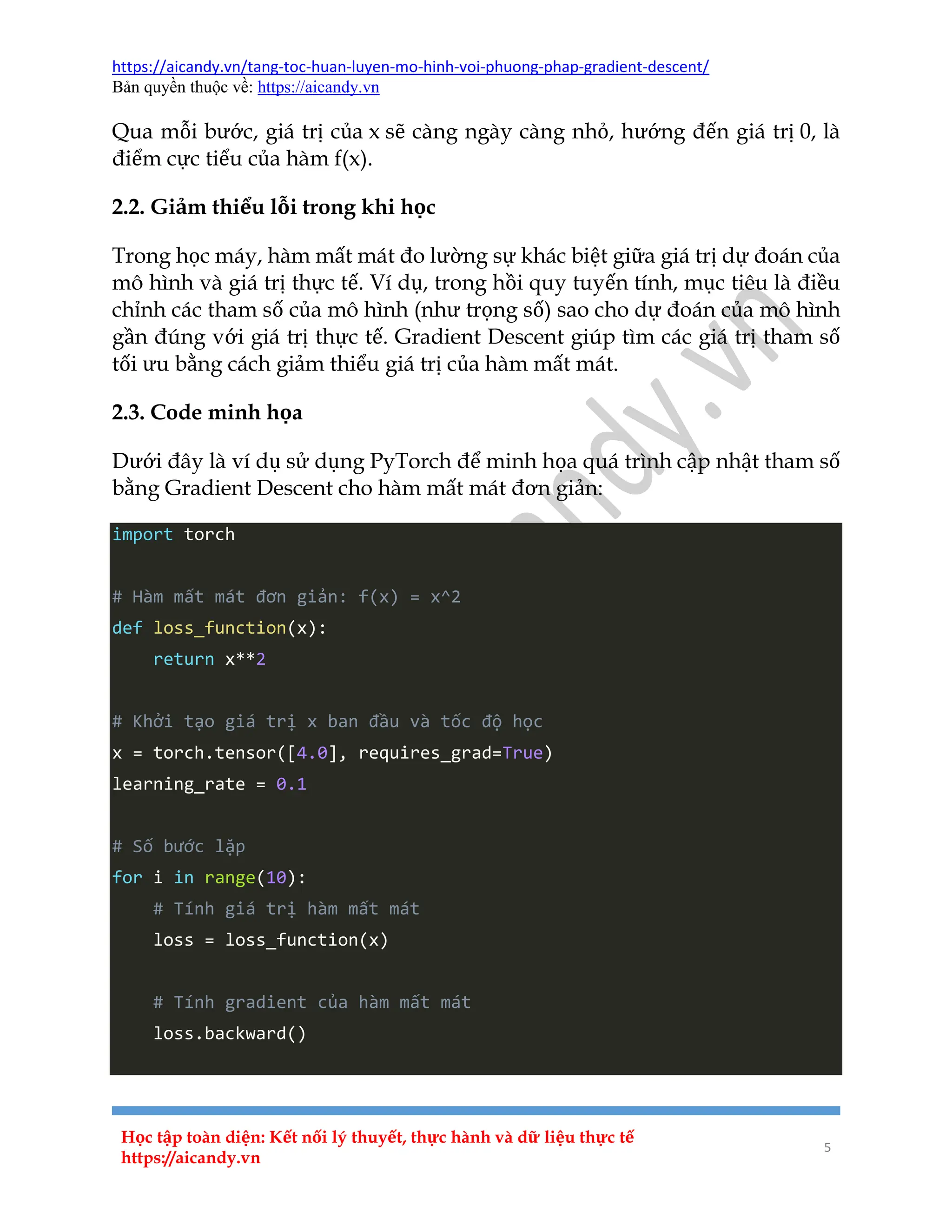 Tăng tốc huấn luyện mô hình AI với phương pháp Gradient Descent.pdf