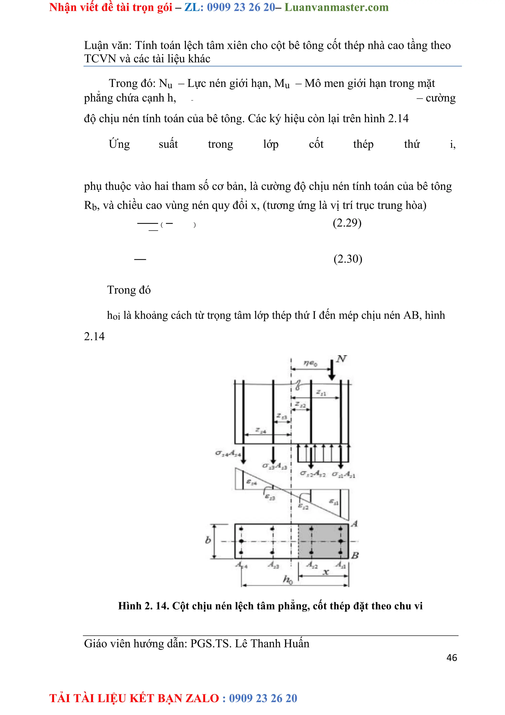 Tính Toán Lệch Tâm Xiên Cho Cột Bê Tông Cốt Thép Nhà Cao Tầng Theo Tcvn ...