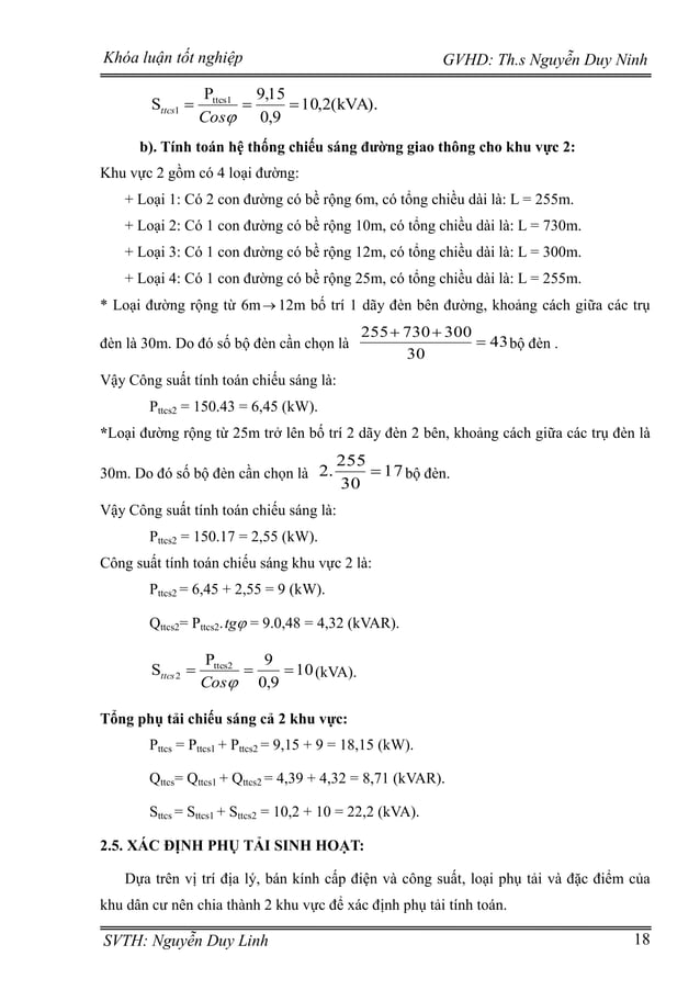 Tính toán thiết kế đường dây trung thế ngầm 22kV cấp cho trạm biến áp T1 và T3 thuộc dự án khu ...