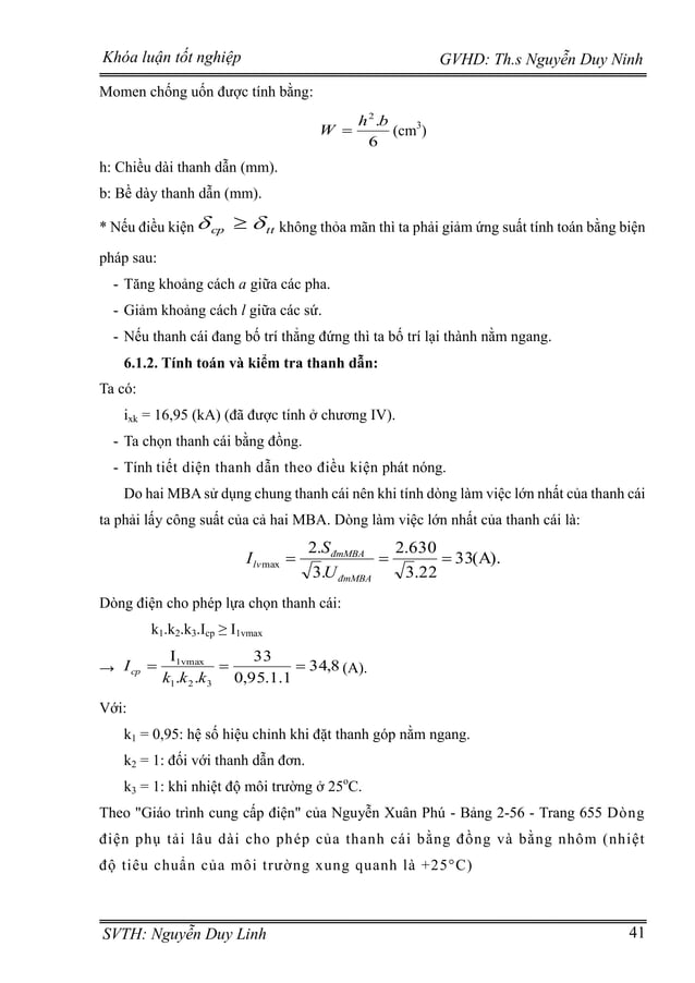 Tính toán thiết kế đường dây trung thế ngầm 22kV cấp cho trạm biến áp T1 và T3 thuộc dự án khu ...