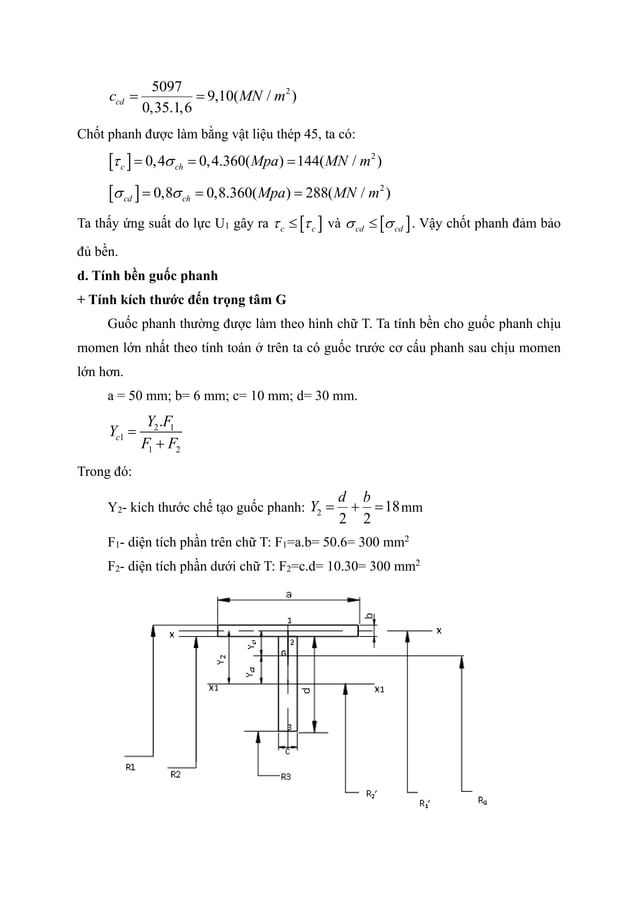 tính toán thiết kế phanh xe ô tô, phanh đĩa và phanh tang trống | PDF