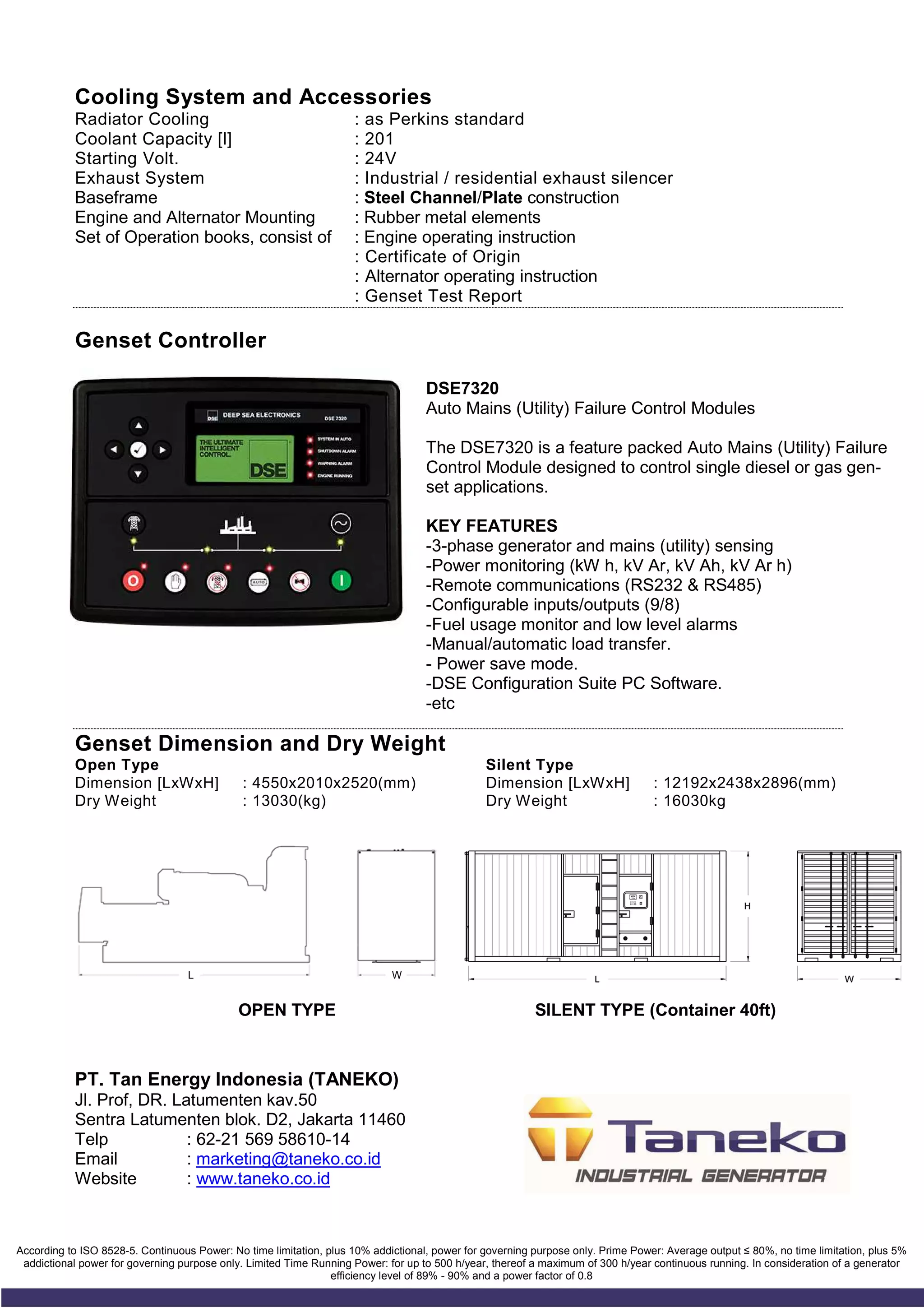 Genset/ Generator Set 1350KVA | PDF