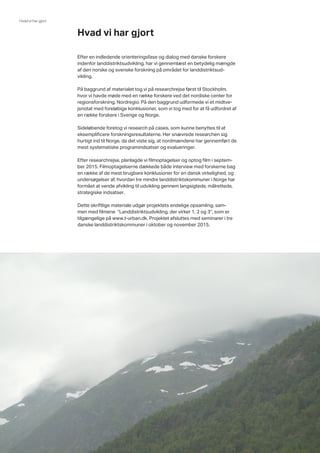 Landdistriksudvikling der virker - norske og svenske erfaringer | PDF