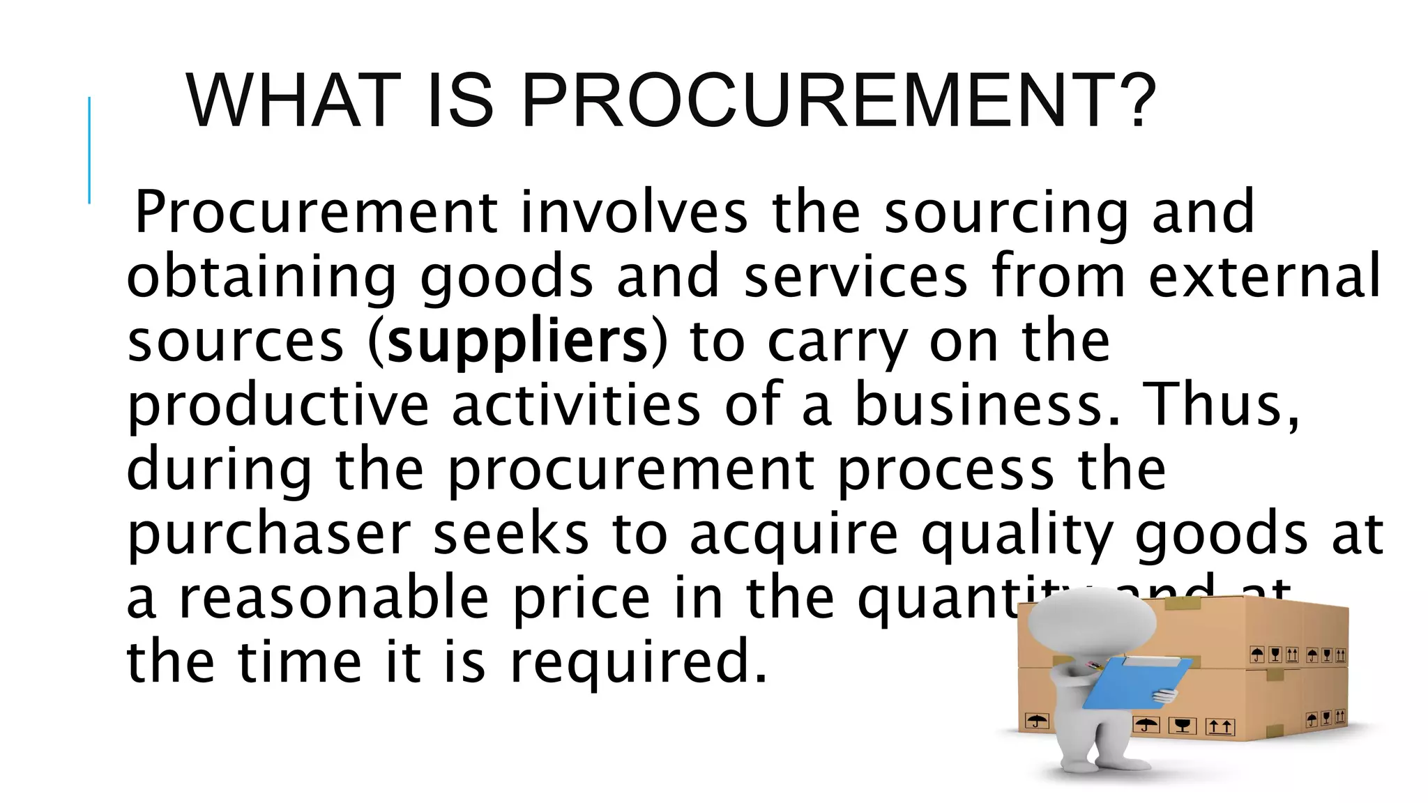 Functions of the procurement and inventory management office | PPTX
