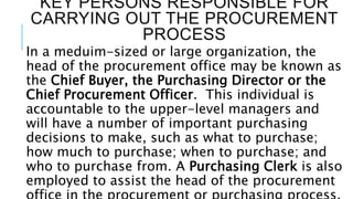 Functions of the procurement and inventory management office | PPTX
