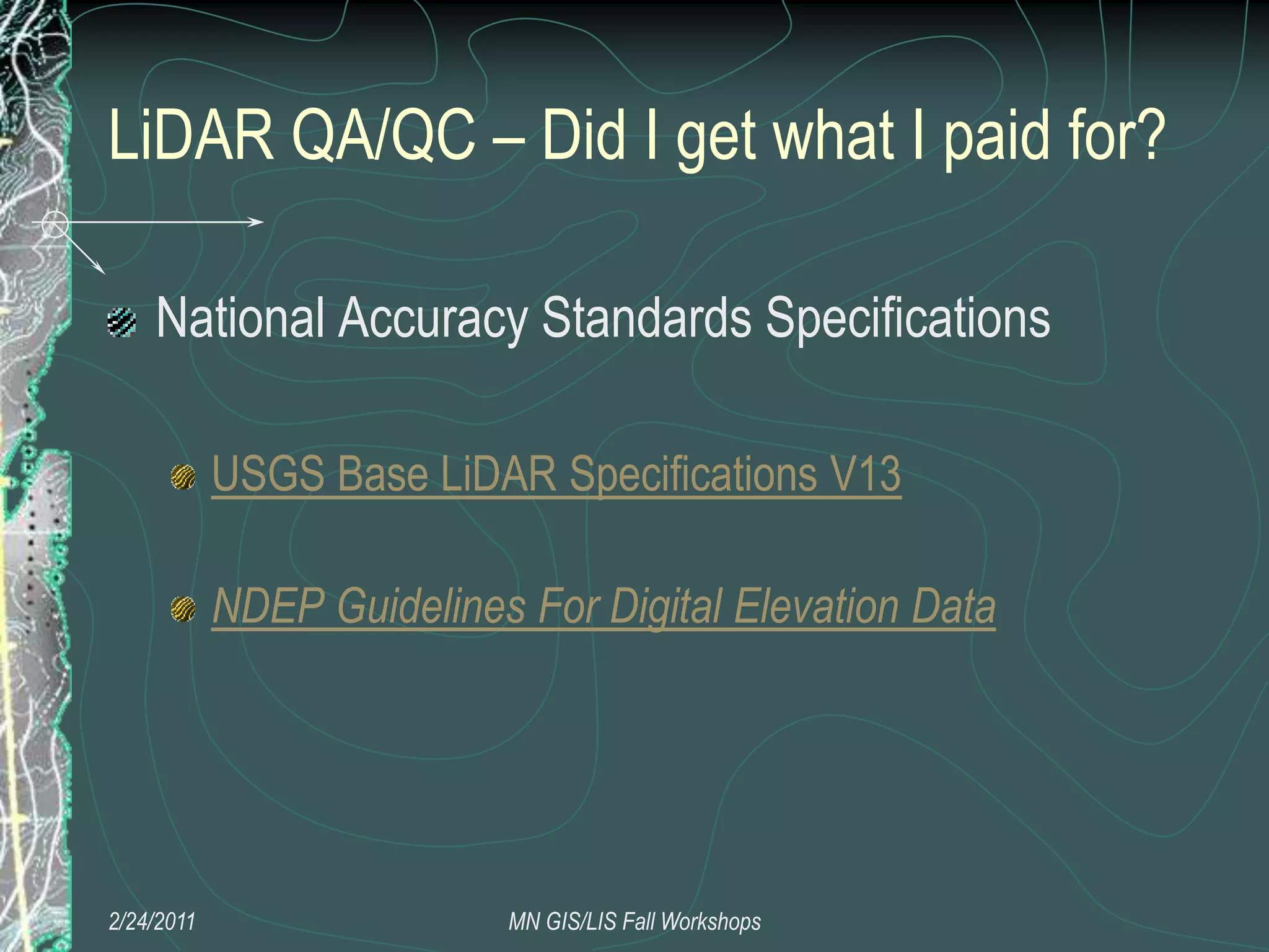LiDAR QAQC | PPTX