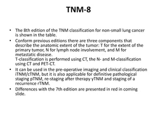 bronchogenic carcinoma TNM-8 edition | PPT