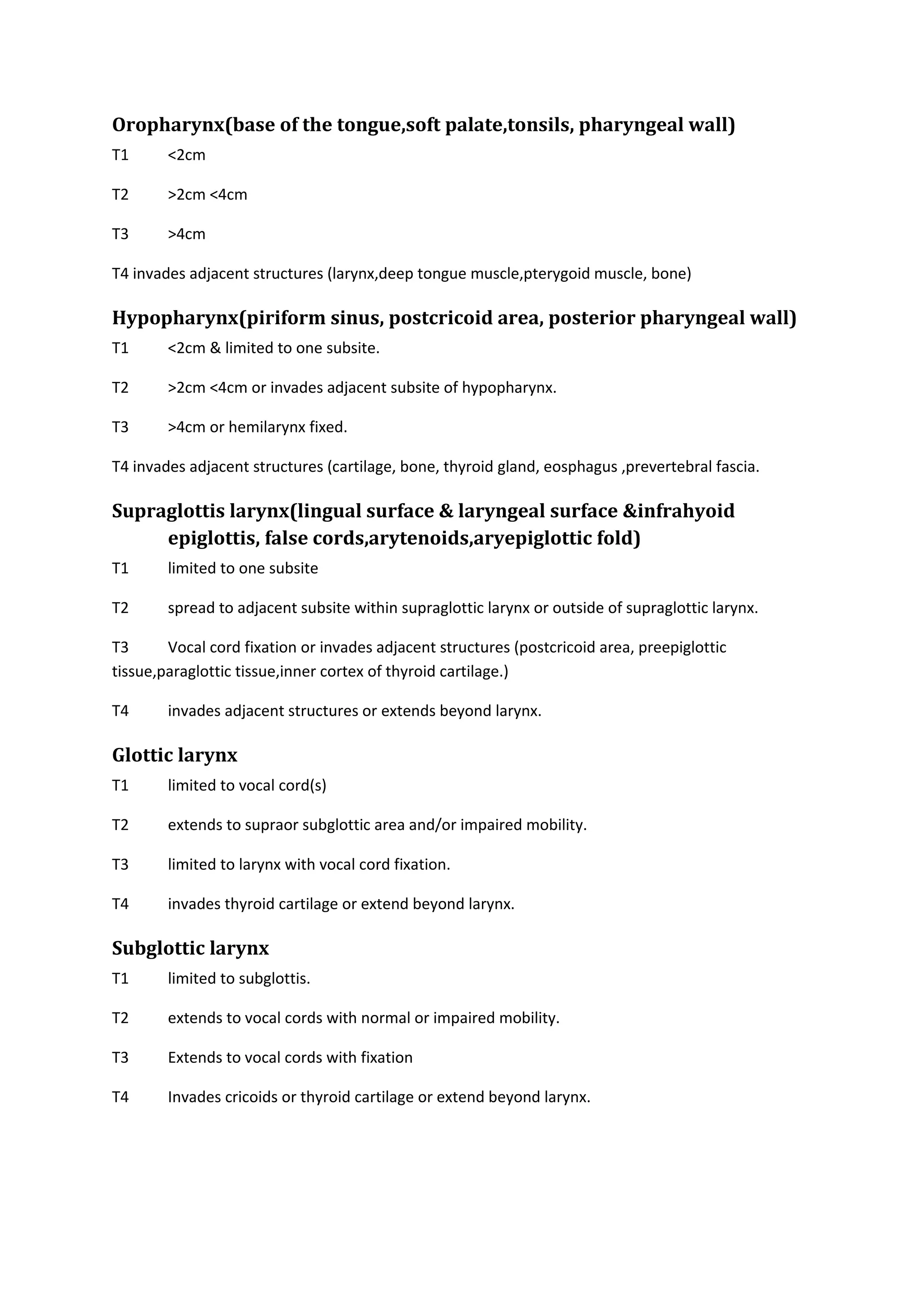 Tnm classification in otolaryngology head &neck surgery | DOC