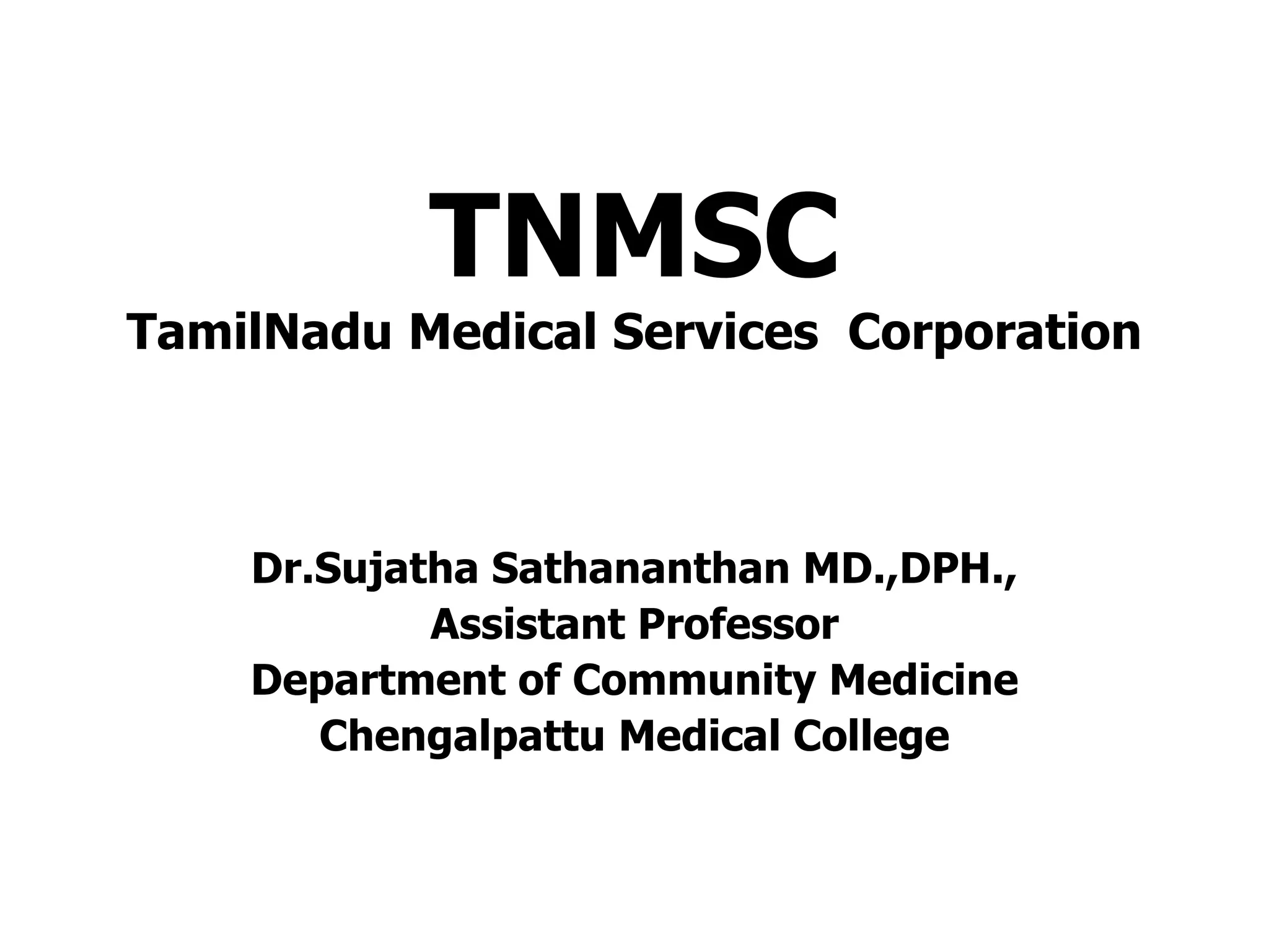 TNMSC | PPTX