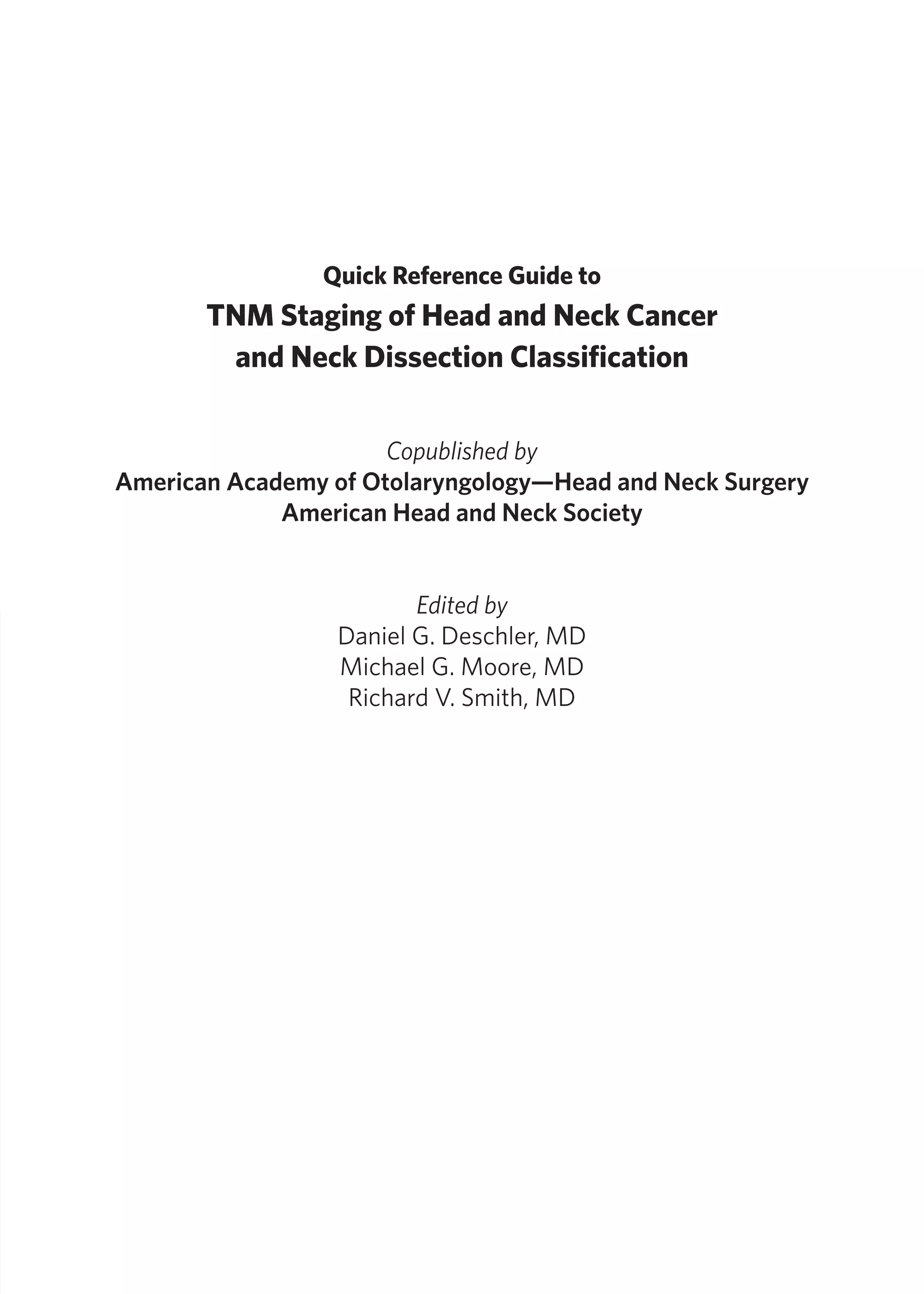TNM staging of head neck cancer | PDF