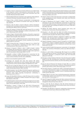 Current Role of Decompressive Craniectomy In the Management of Raised ...