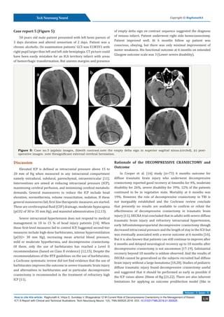 Current Role of Decompressive Craniectomy In the Management of Raised ...