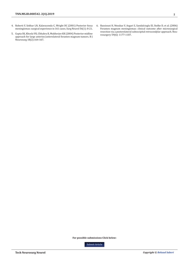 Surgical Anatomy of The Foramen Magnum_Crimson Publishers | PDF