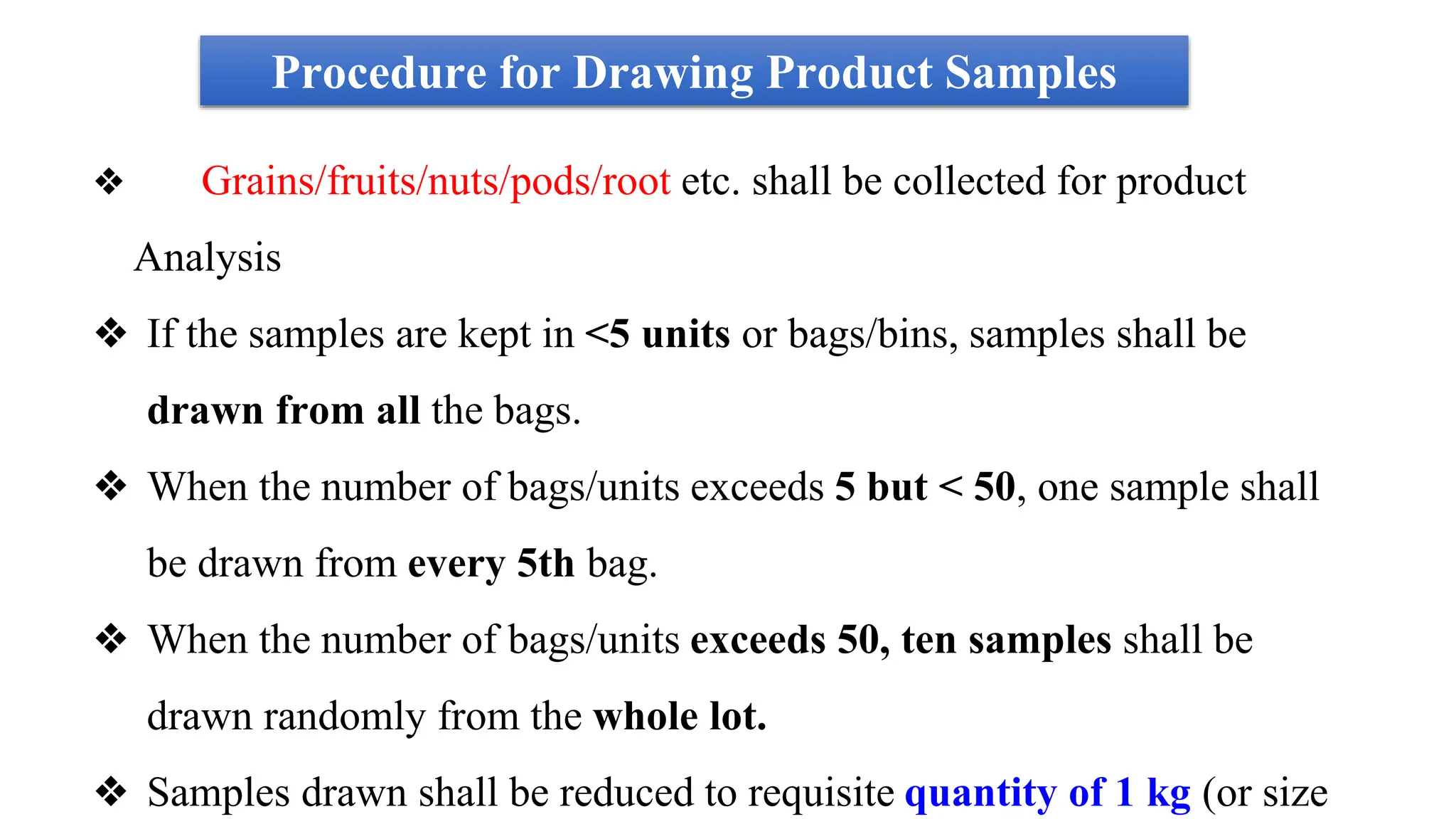 Organic farm- Sampling Procedures adopted for soil,water, plant ...