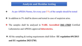 Organic farm- Sampling Procedures adopted for soil,water, plant ...