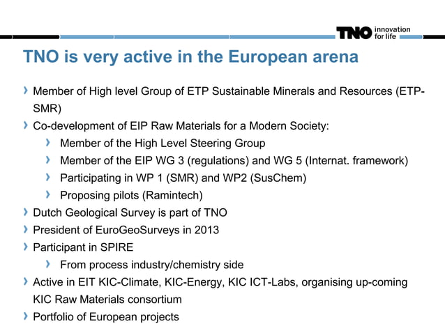 Tno innovation | PPT