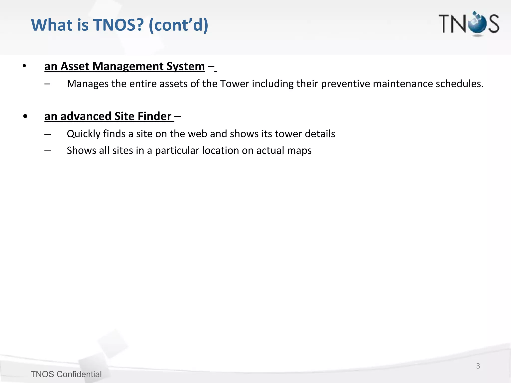 TNOS Product | PPT