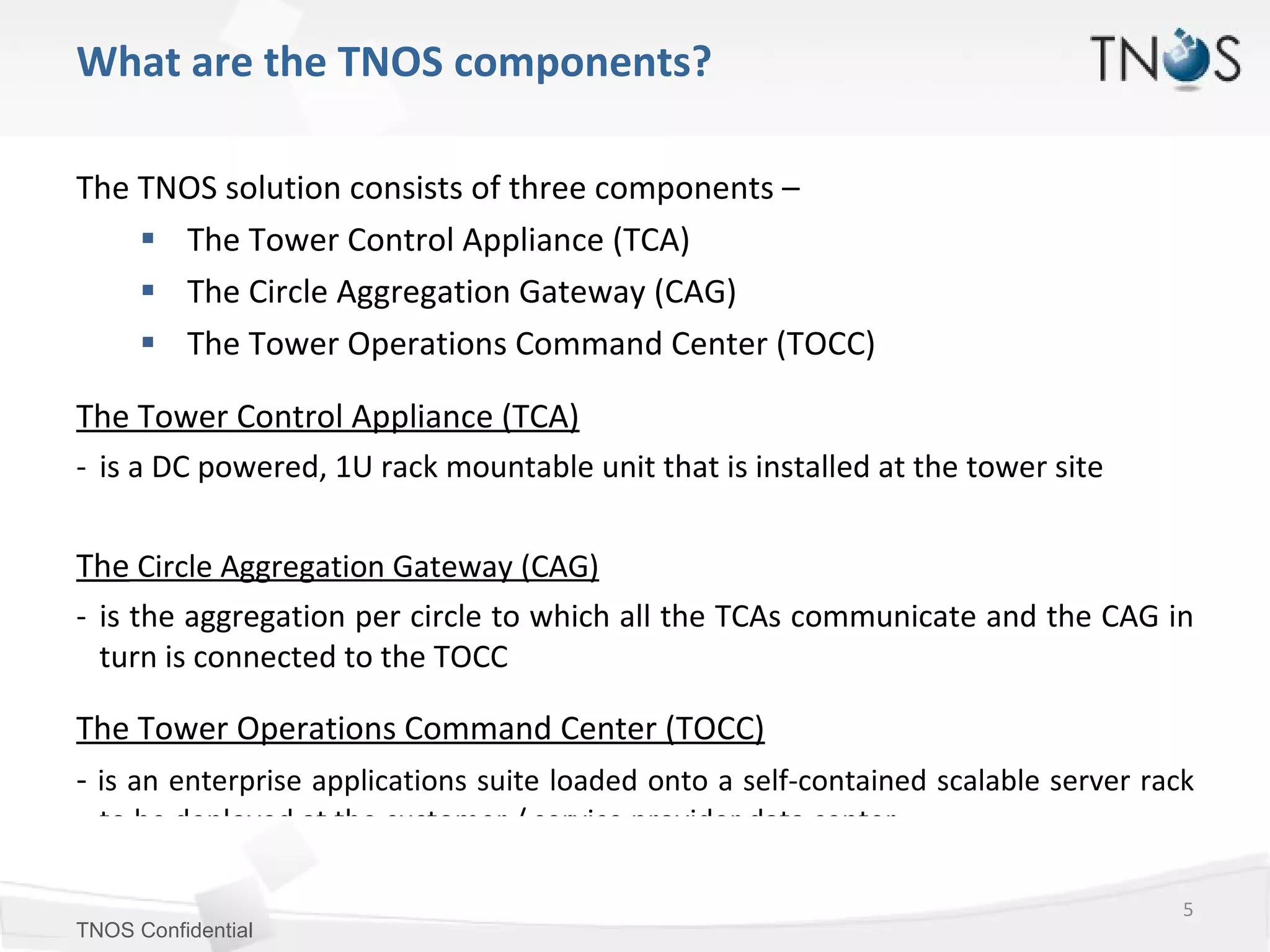 TNOS Product | PPT