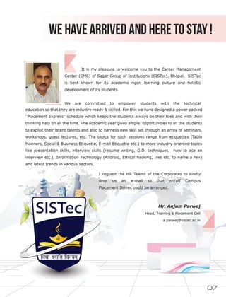 Training and Placement Cell Brochure | PDF