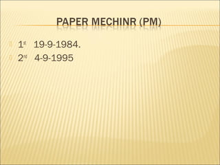 Tamilnadu News Print Paper Limited (TNPL) | PPT