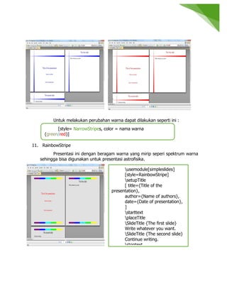 Simpleslides, Media Presentasi ConTeXt | PDF
