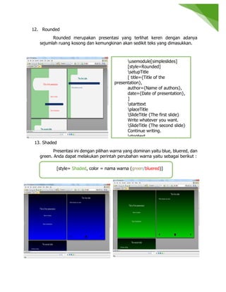 Simpleslides, Media Presentasi ConTeXt | PDF